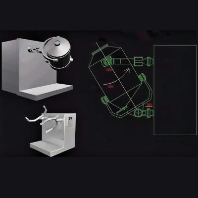 China GMP Compliant Three-Dimensional Powder Mixer for Chemical Nutraceutical and Cosmetic for sale