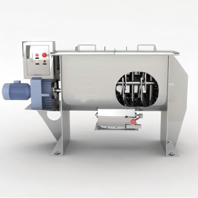 China Small Batch 300L Horizontal Ribbon Blender 100-150kg Powder Mixing Machine for sale