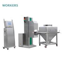 China PLC Touch Screen 1000L Lifting Hopper IBC Bin Mixer For Nutraceuticals for sale