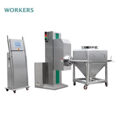 China PLC Touch Screen 1000L Lifting Hopper IBC Bin Mixer For Nutraceuticals for sale