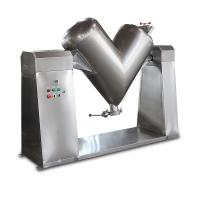 China 11KW Spice Herb V Type Powder Mixer Dry Wet Liquid Powder Blending Equipment for sale