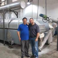 China 3*0.3M Vibratory Fluid Bed Dryer Magnesium Sulfate Borax Continuous Dryer for sale