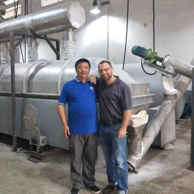 China Stainless Steel Breadcrumb Vibrating Fluidized Bed Dryer In Food Industry for sale