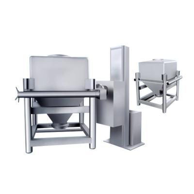 China 3-10rpm NTC Food IBC Bin Blender Screw Fixed Lift Hopper Mixing Machine for sale
