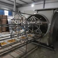 China 2450MHz Tropical Fruit Microwave Vacuum Dryer Industrial Tray Drying Oven for sale