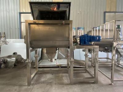 China Dry Powder Granules Horizontal Ribbon Mixer 304 Double Helical Ribbon Blender for sale