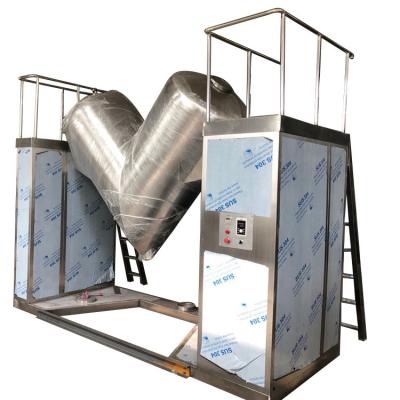 China 1.5m3 Chemical Vitamin V Shape Powder Mixer 4-5.5KW Medicine Mixing Machine for sale