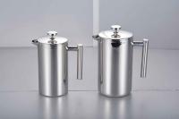 China Coffee & Tea Metal French Press Sets 1.5L Double Walled Stainless Steel Teapot for sale