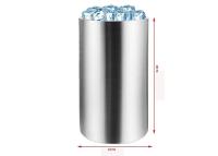 China Cylinder Type Double Wall Ice Bucket / Double Wall Insulated Ice Bucket for sale