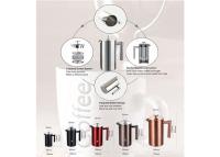 China 8 Cup Double Wall French Press Coffee Makers Home Office French Press 51 Oz Etching logo for sale