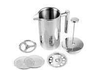 China 8 Cup Double Wall French Press Coffee Makers Home Office French Press 51 Oz Etching logo for sale