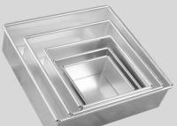 China Square Live Removable Bottom Cake Pan / SGS Aluminium Baking Moulds for sale