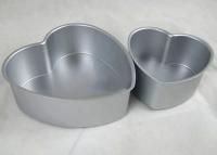 China Heart Shaped Cake Pans Aluminum Mould Baking Chiffon Cake Mold With Anodizing for sale