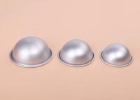 China Creative 3D Aluminum Hemisphere Tin Cake Baking Tool Half Ball Sphere Bath Bomb Cake Pan for sale