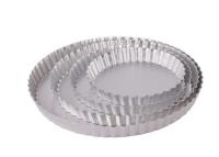 China Food Grade Aluminum Alloy Anodizing Flower Cake Mold Removable Bottom Cake Pan for sale
