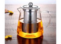 China Handmade 450ml Borosilicate Tea Pot Glass Teapot With Infuser And Lid for sale