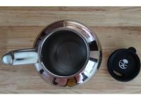 China 1500ml Stainless Steel Airline Arabic Coffee Pot ODM/OEM Metal French Press Coffee Maker for sale