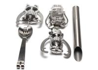 China Robot Monkey Frog Shape Lovely Deeper Herbal Basket Tea Strainer Stainless Steel 304 for sale