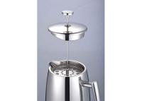 China 19cm Height Stainless Steel Insulated French Press 1500ml Double Wall Coffee Press for sale