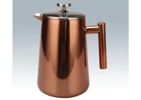 China Double Wall S S French Press Pot Teapot 12/17/27/34/51oz for sale