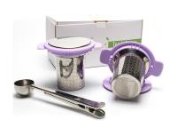 China Colorful Double Handle Replacement Teapot Infuser Basket For Custom Cup Mug Teapot for sale