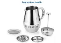 China U-Bonds Ss304 8 Cup 1 Liter 34 Oz Coffee French Press Pot For Home Office 0.8mm French Coffee Pot for sale