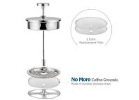 China U-Bonds Ss304 8 Cup 1 Liter 34 Oz Coffee French Press Pot For Home Office 0.8mm French Coffee Pot for sale