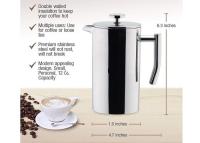 China 1000ml Metal French Press  And Tea Press U-Bond SS304 34oz French Press for sale