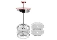 China 1000ml Stainless Steel Copper Metal French Press SGS TUV Home Office Ss304 for sale