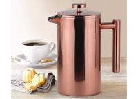 China 1000ml Stainless Steel Copper Metal French Press SGS TUV Home Office Ss304 for sale