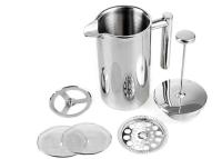 China Coffee Plunger 8 Cup Stainless Steel Metal French Press Pot Cafetiere SS304 for sale