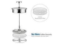 China Stainless Steel French Press Coffee Maker 18/10 Bonus 1000ML Plunger Coffee Maker for sale