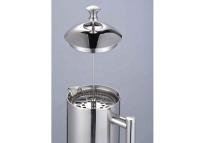China Silver French Press Coffee Pot Stainless Steel Espresso Coffee Plunger S/S 304 for sale