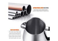 China SS304 French Coffee Press Plunger Double Wall Stainless Steel Coffee Plunger 1000ml for sale
