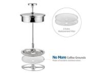 China FDA LFGB Test 500ml French Press Coffee Pot With Filter For Coffee Brewing for sale