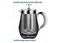 China FDA LFGB Test 500ml French Press Coffee Pot With Filter For Coffee Brewing for sale