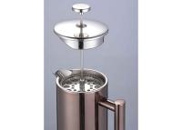 China S/S Mirror Polished French Press Coffee Pot Double Wall Coffee Plunger for sale