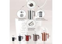 China 8 Cup Matte Black Stainless Steel French Press Coffee Pot Insulated Coffee Press 27oz/34oz for sale