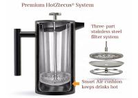 China Black Color Double Wall Coffee Plunger Ss French Press Coffee Maker 27/34/51oz for sale
