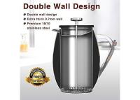 China Pear Shape Double Wall Tea & Coffee Maker French Press Coffee Plunger 34oz for sale