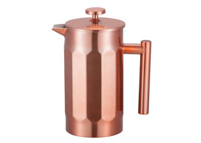 China Matt Polish Portable French Press Coffee Pot / 17 Oz French Press Coffee Maker for sale