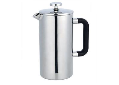 China 1500 Ml/ 1.5 Liter Double Wall French Coffee Press 0.8mm Thickness for sale