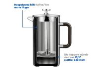 China Stainless Steel French Press Coffee Pot 51oz Hot Press Coffee Maker for sale