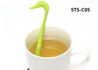 China Lovely Goose Loose Leaf Silicone Tea Infuser 15x7x2cm for sale