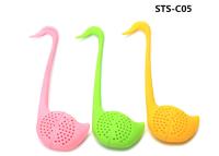 China Lovely Goose Loose Leaf Silicone Tea Infuser 15x7x2cm for sale