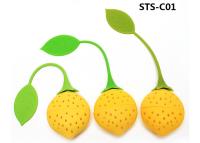 China Lemon Silicone Tea Infuser 20g / Loose Leaf Tea Strainer for sale
