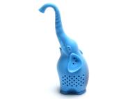 China Reusable Elephant Shape Loose Leaf Silicone Tea Infuser 4x4x12cm for sale