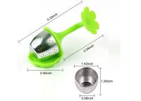 China LFGB/FDA Stainless Steel Tea Infuser With Silicone Sun Flower Shape Single Cup Tea Infuser for sale