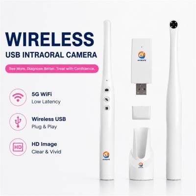 China Wireless USB Intraoral Camera for Dental Inspection, HD Dental Endoscope with 5G WiFi, Plug & Play Oral Camera Compatible with PC and Mobile Devices for sale