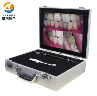 China Portable Suitcase Oral AI Diagnostic Device, 15-inch HD Display with Macro Camera, Large Battery, WiFi Connectivity, Auto Dental Lesion Recognition & Backend Upload, QR Code Patient Report Access for sale